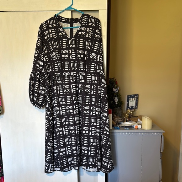 Dresses | Black And White Patterned Dress | Poshmark